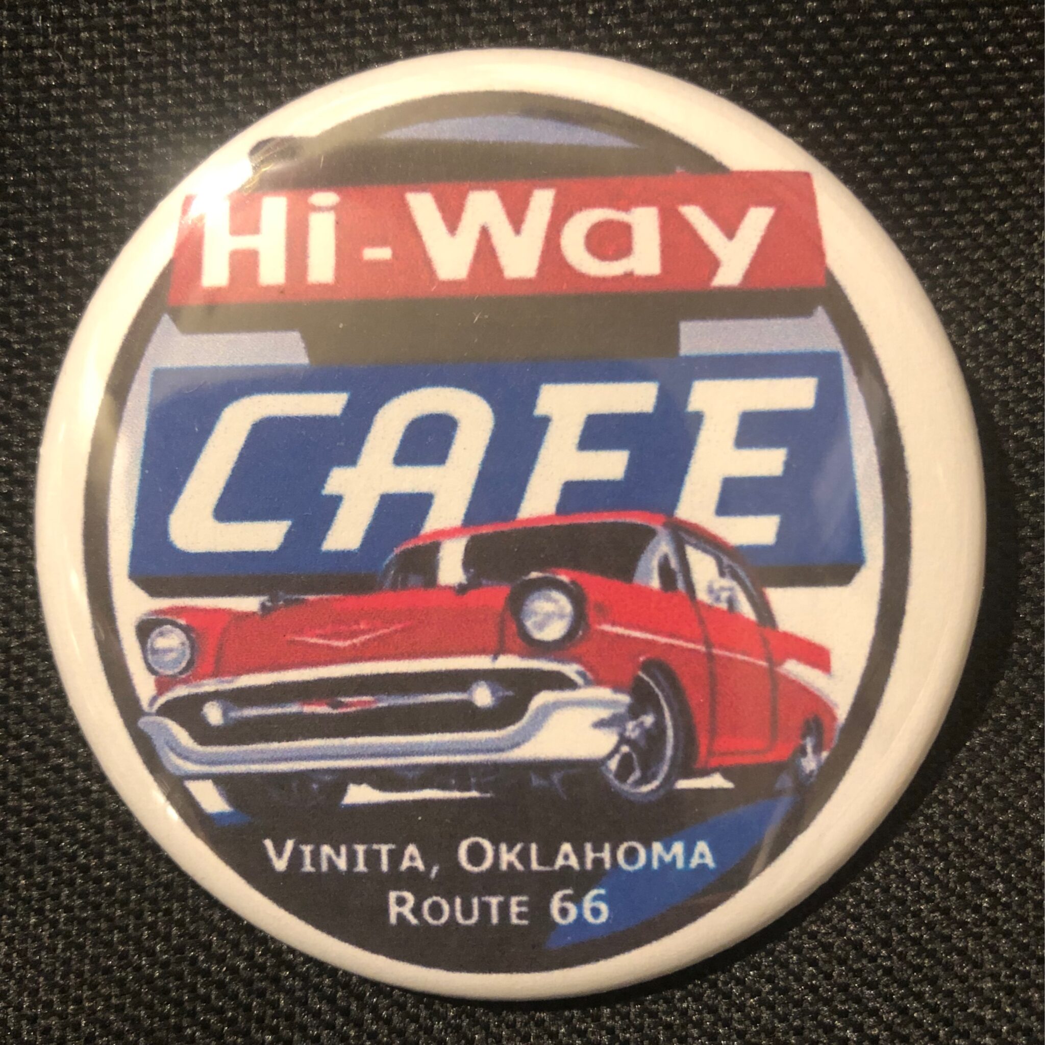 Magnet - Cafe Sign/Red Car | Hi-Way Cafe | Family Style Restaurant on ...